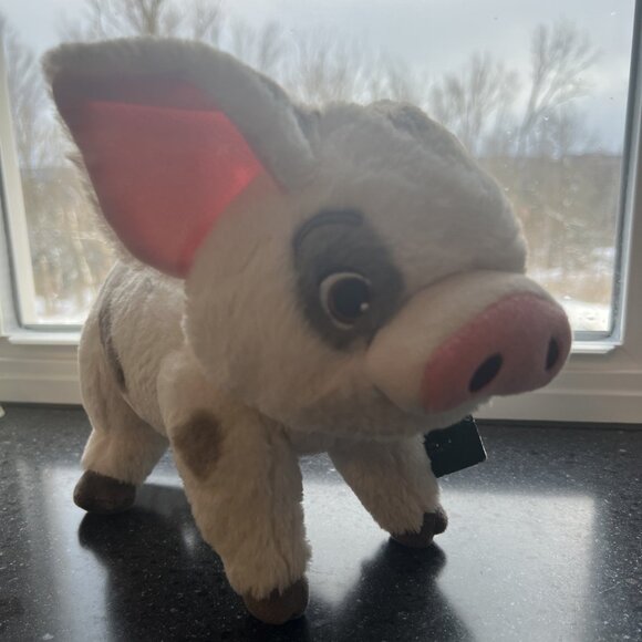 Disney | Toys | New Disney Store Stuffed Plush Moana Pua Pig Excellent ...